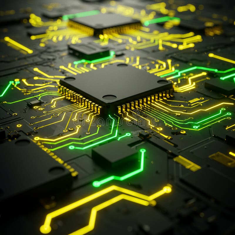 Black Electronic Circuit Stock Illustrations – 26,669 Black Electronic ...