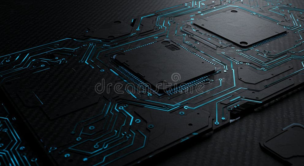 Black Electronic Circuit Stock Illustrations – 26,669 Black Electronic ...