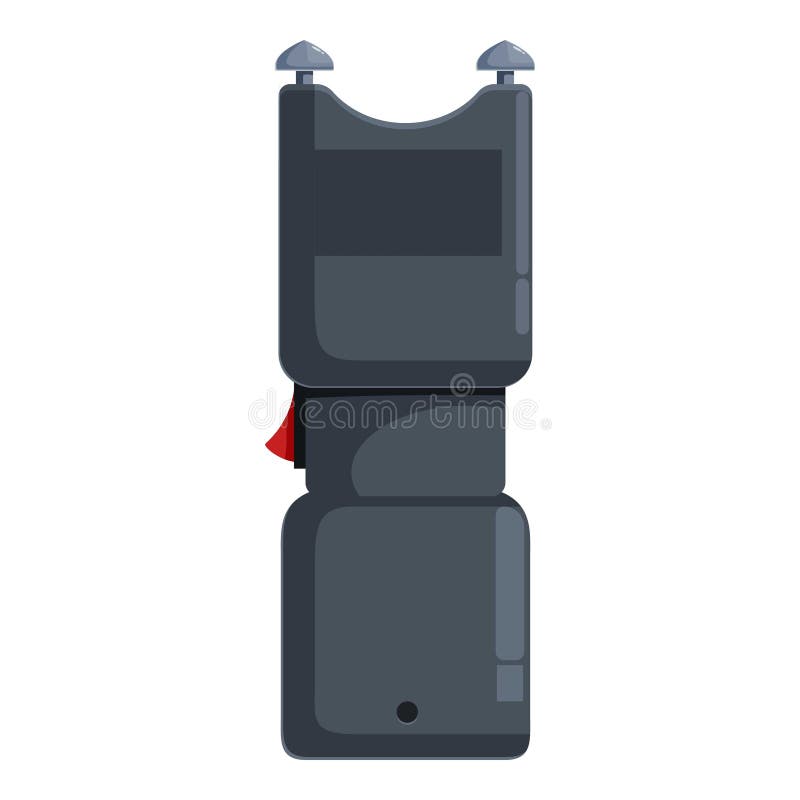 Black Electroshock Weapon Protecting from Attack Stock Illustration ...