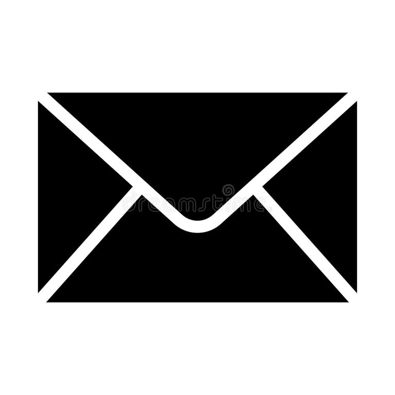 Black Email Icon. Envelope Symbol for Website Stock Vector ...