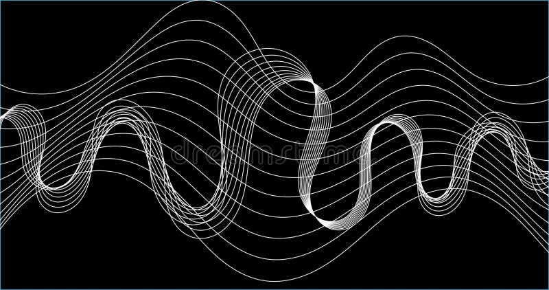 Wave Crossing Lines Background Stock Illustrations – 1,946 Wave ...