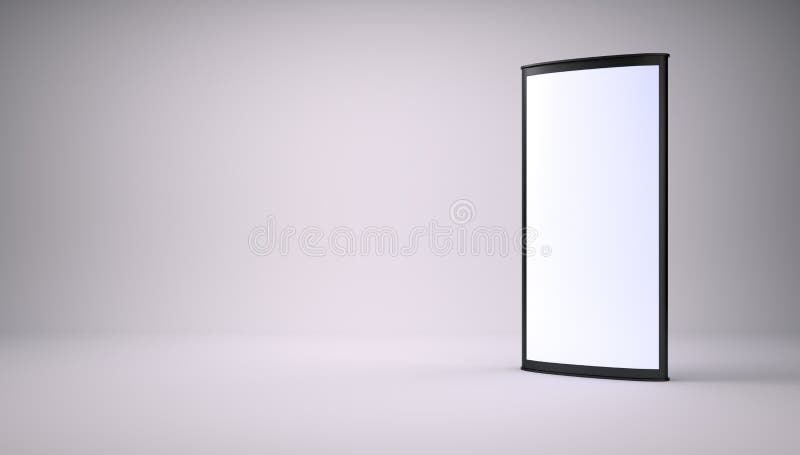 Black Empty Lightbox in the Studio Stock Photo - Image of canvas ...