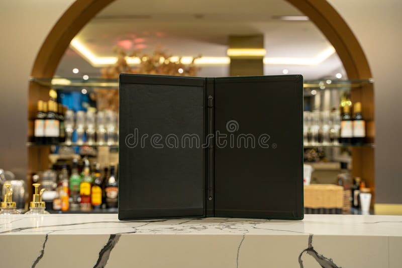 Black Empty Menu on Bar Background Stock Photo - Image of graphic ...