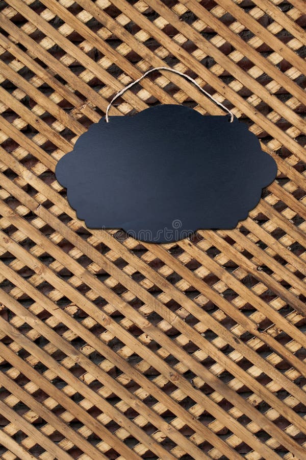 Black Empty Sign Board on Wooden Background Stock Photo - Image of ...