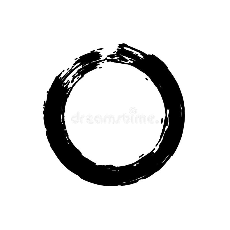 Black enso symbol vector stock vector. Illustration of editable - 195626606