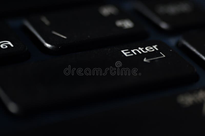 Black key on keyboard. stock image. Image of closeup - 108424505