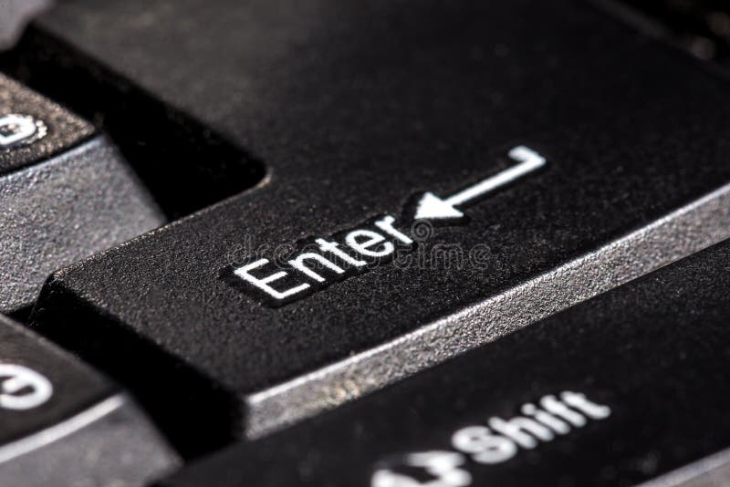 ENTER key on a keypad stock photo. Image of entry, typing - 917240