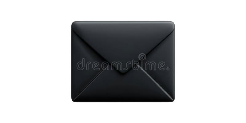 Black Envelope Icon. Symbol of Communication and Digital Messaging ...