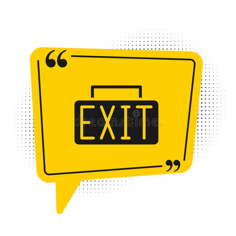 Emergency Exit Yellow Stock Illustrations – 475 Emergency Exit Yellow ...