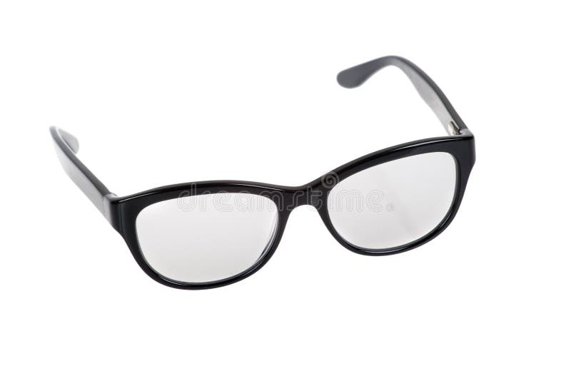 Black Eye Glasses Stock Image Image Of Spectacles White 37563623