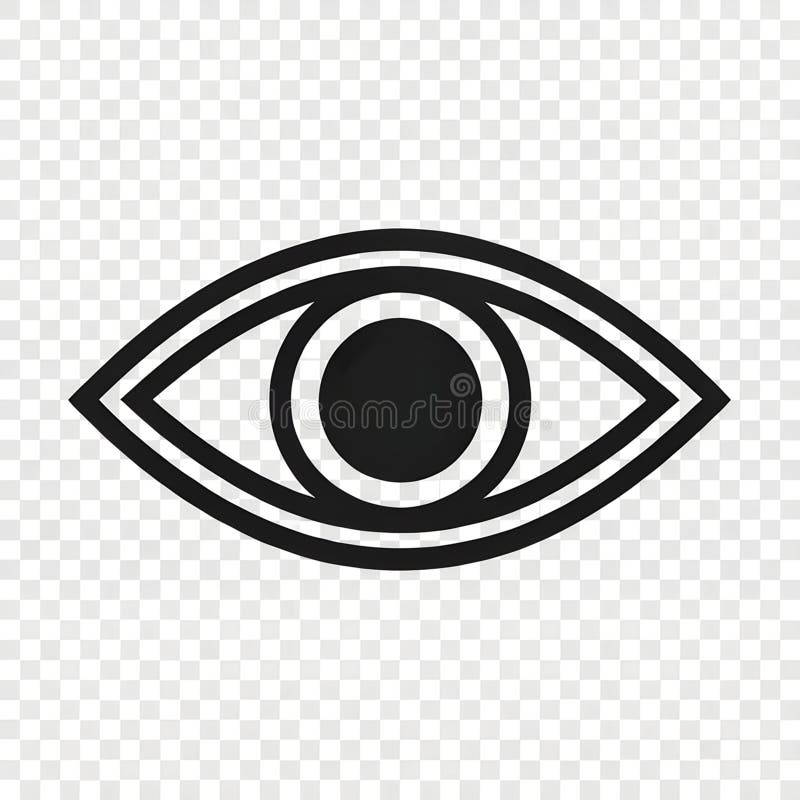 Sight Icon on a Transparent Background Stock Illustration ...