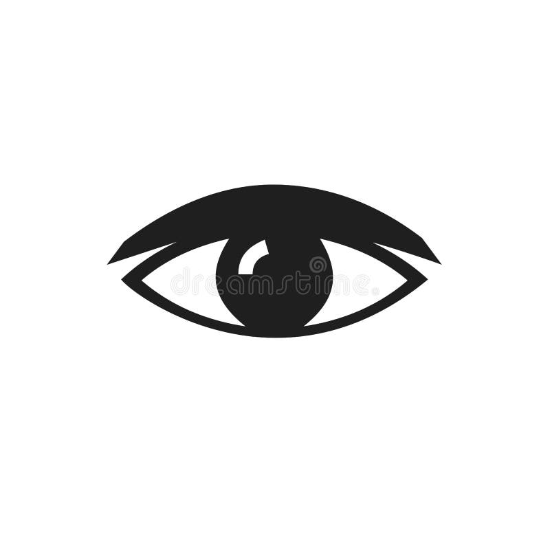 Black eye icon stock illustration. Illustration of black - 254902949