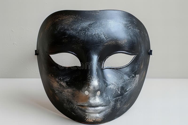 Black Eye Mask on White Background, Isolated, with No Shadow or Text. a ...