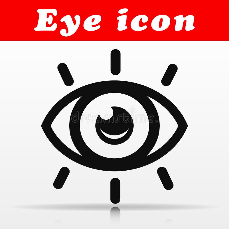 Black Eye Vector Icon Design Stock Vector - Illustration of human ...