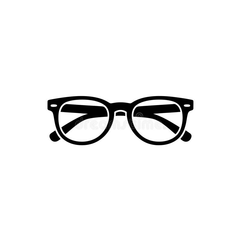 Black Eyeglass Frames Showcasing a Simple and Classic Design Stock ...