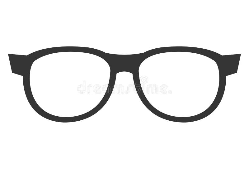 Black Eyeglass Front View Vector Graphic Stock Vector Illustration Of Modern Optical 81930445