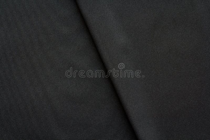Black Fabric with Diagonal Fold Stock Photo - Image of surface, black ...
