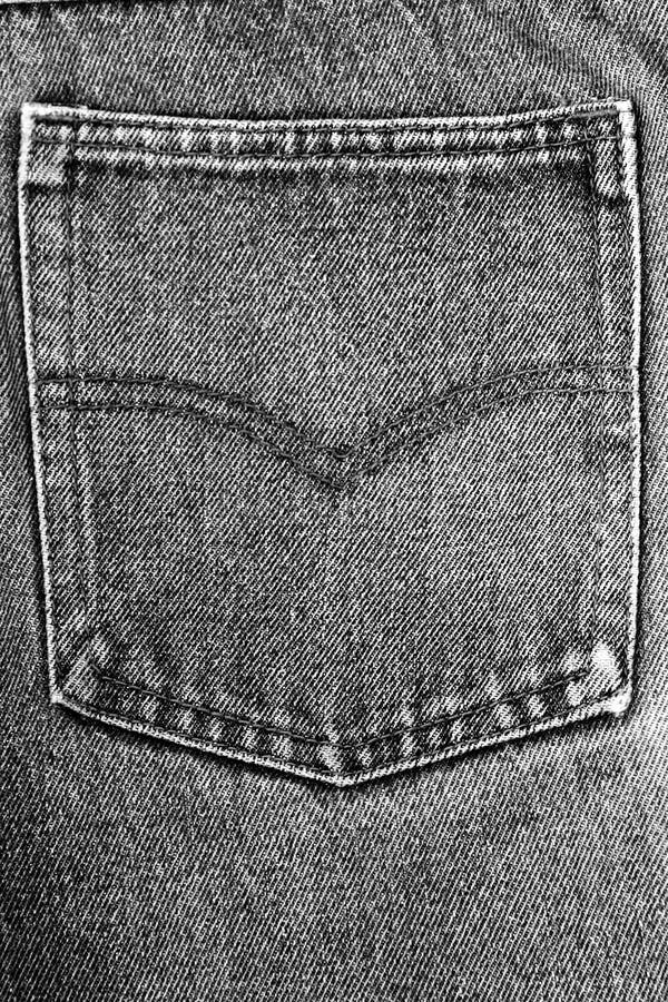 Black fabric jean pocket stock image. Image of detail - 23194549