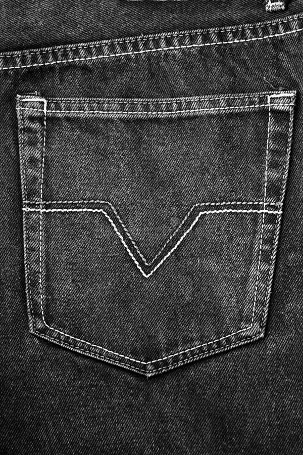 Black fabric jean pocket stock photo. Image of material - 23194584