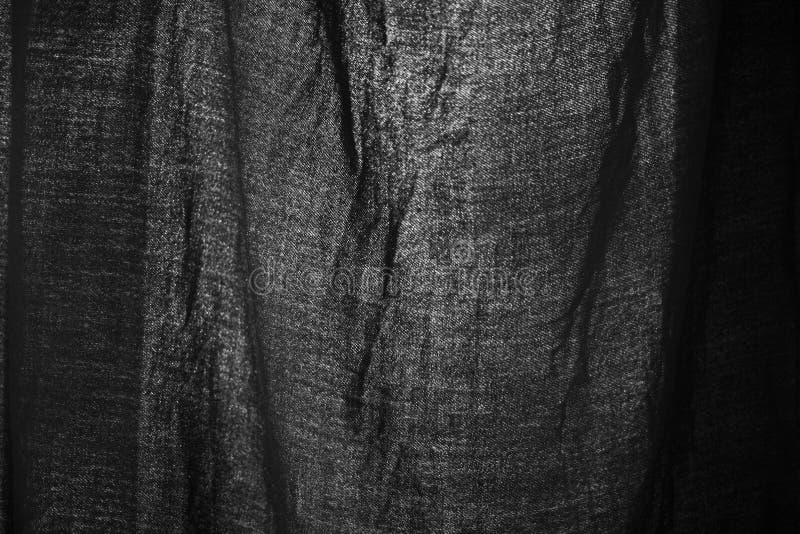 The Texture of Black Fabric. Light through the Fabric Stock Photo ...