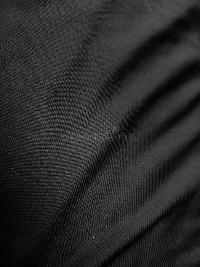 Black Fabric with Natural Curves is Good for Backgrounds Stock Photo ...