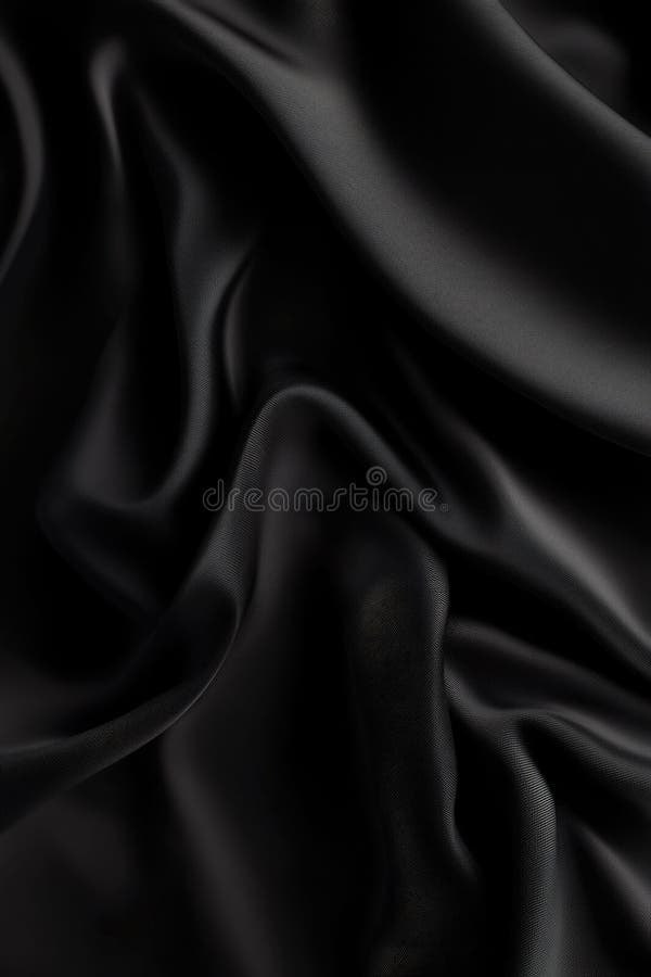 Black Fabric with a Pattern of Lines and Swirls Stock Illustration ...