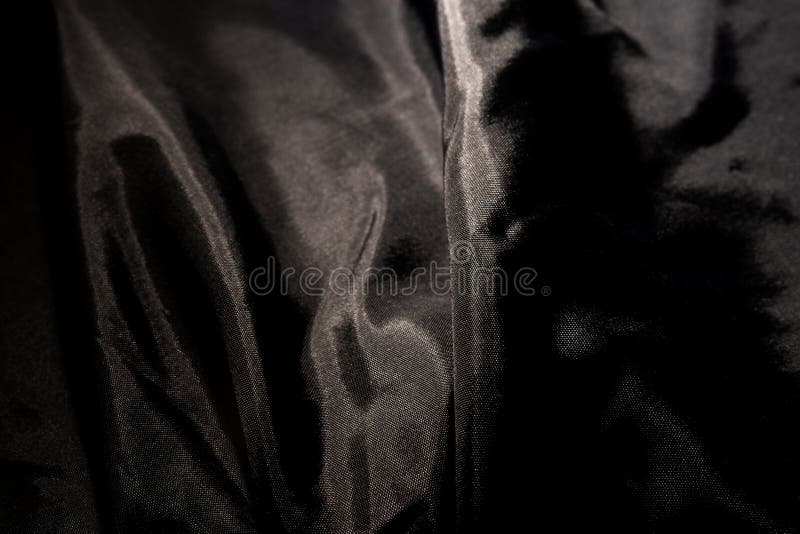 Black Fabric with Light Surface. Stock Photo - Image of fold, luxurious ...