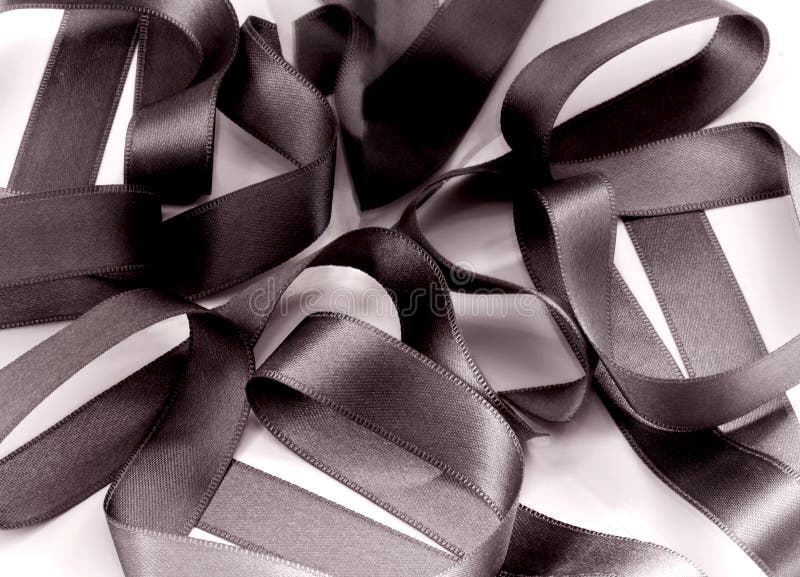 Black Ribbon stock photo. Image of isolated, colour, sccessory - 28682724