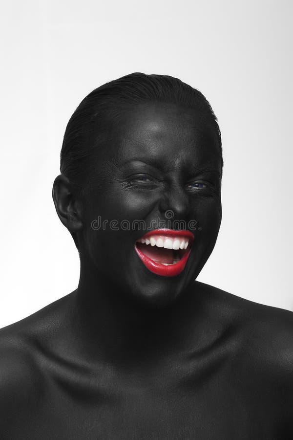Black face stock image. Image of lips, black, model, dark - 7819889