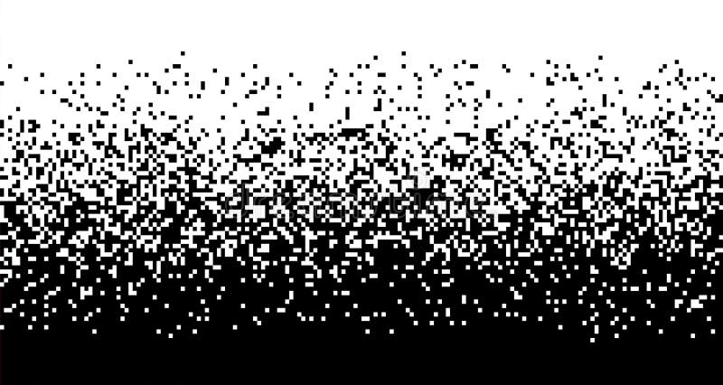 Fading Pixel Greyscale Backdrop Stock Vector - Illustration of pattern ...