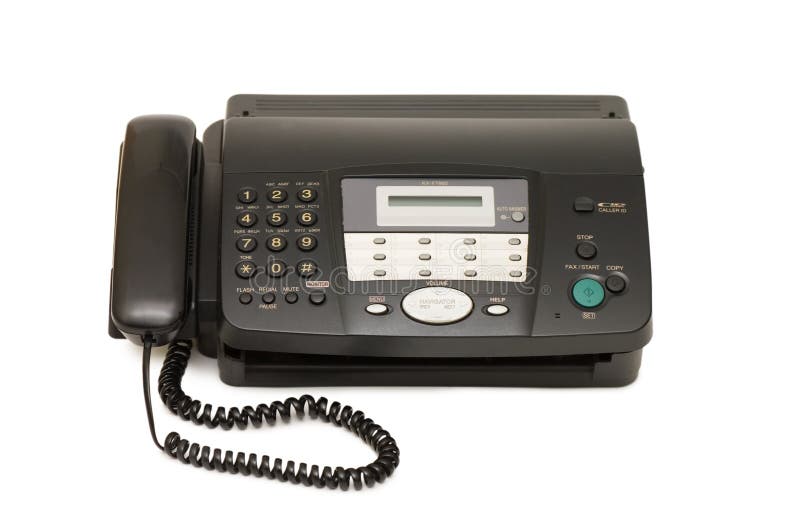 Fax machine stock image. Image of business, machine, telecommunications ...