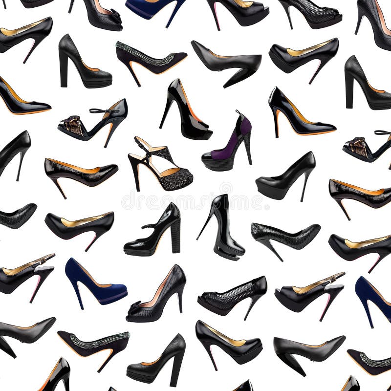 Ladies Shoes Collage stock image. Image of shoe, blue - 26336223