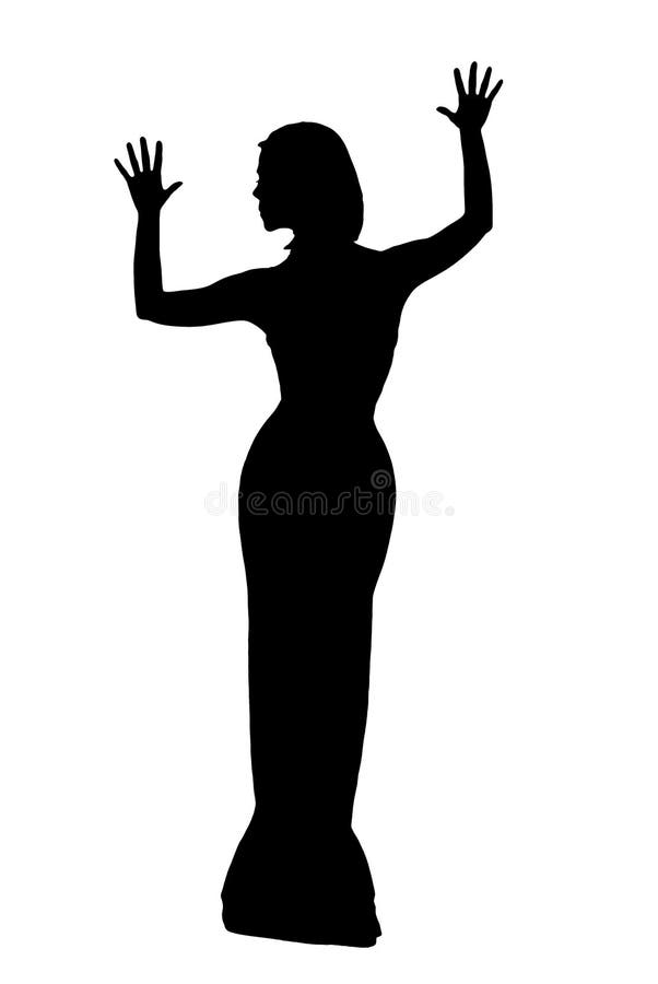 Black figure stock image. Image of posing, adult, female - 7496515