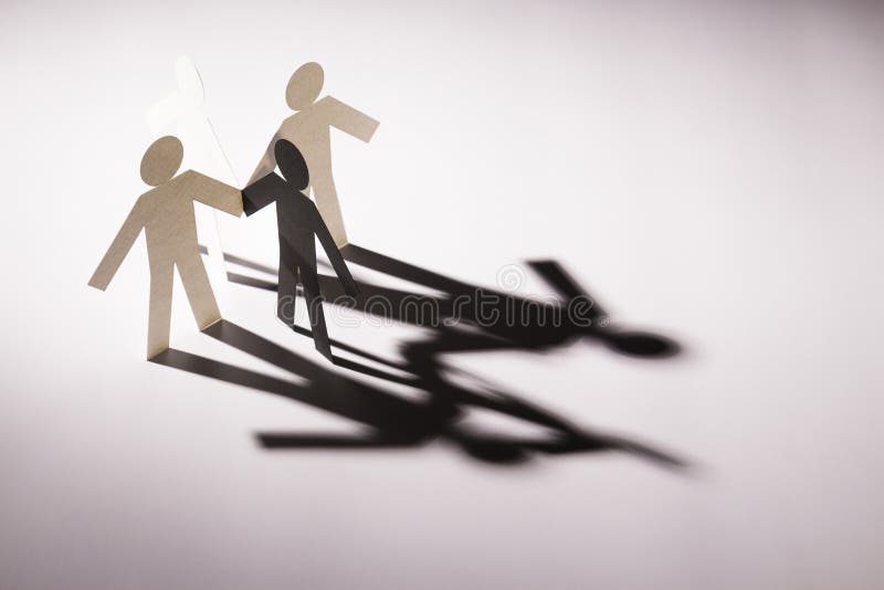 Weakness of Six Figure in Unity Team Stock Photo - Image of corruption ...