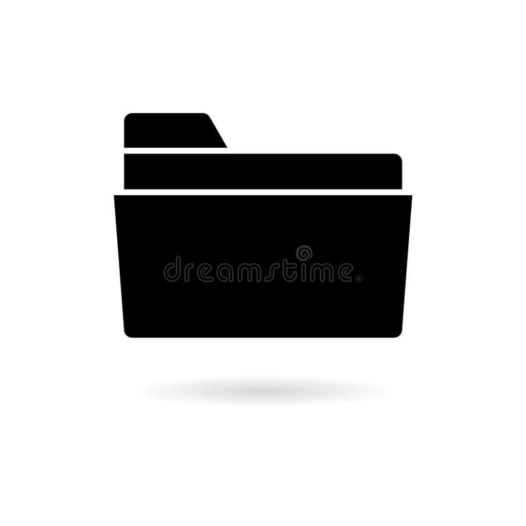 Black File Icon, Folder Icon Stock Vector - Illustration of file ...
