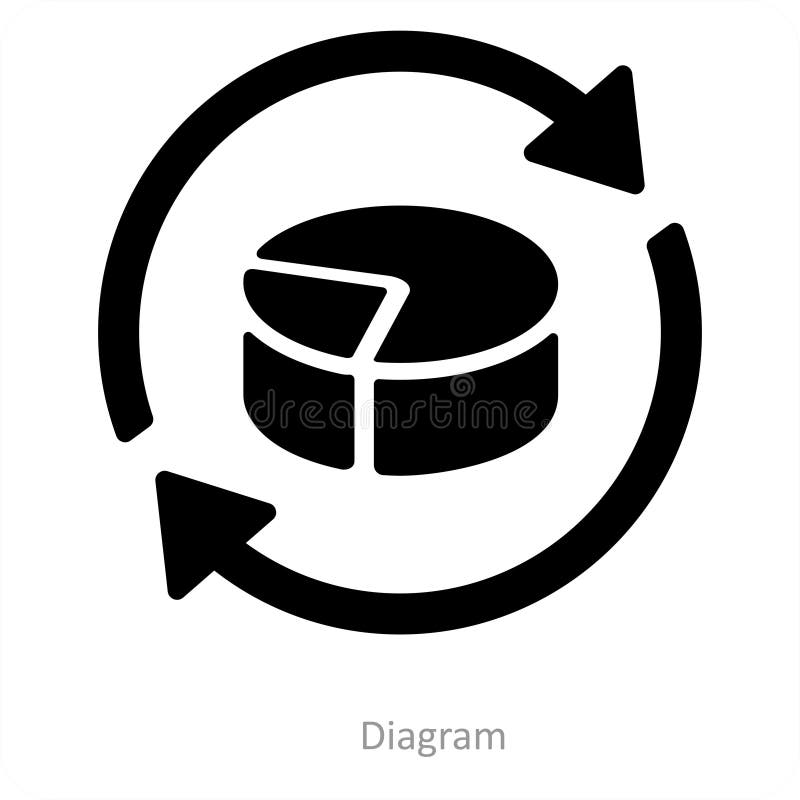 Diagram and Big Data Icon Concept Stock Vector - Illustration of design ...