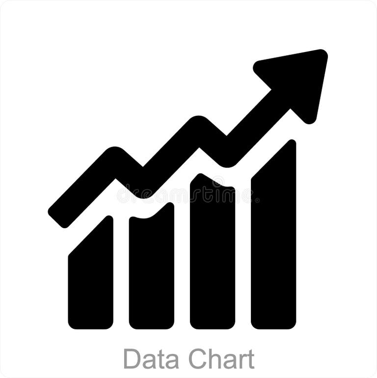 Data Chart and Analytics Icon Concept Stock Illustration - Illustration ...