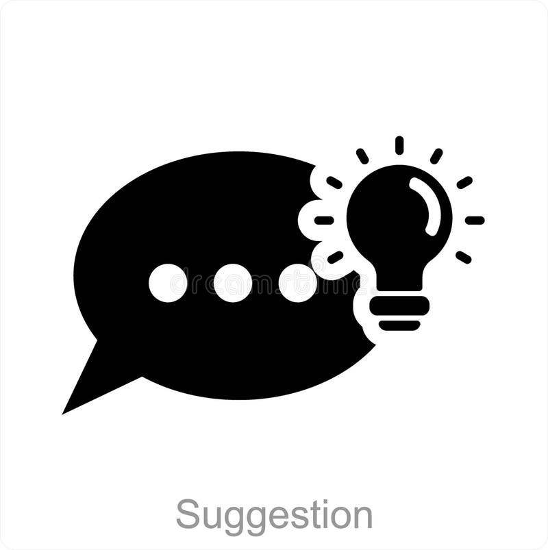 Suggestion and Idea Icon Concept Stock Illustration - Illustration of ...