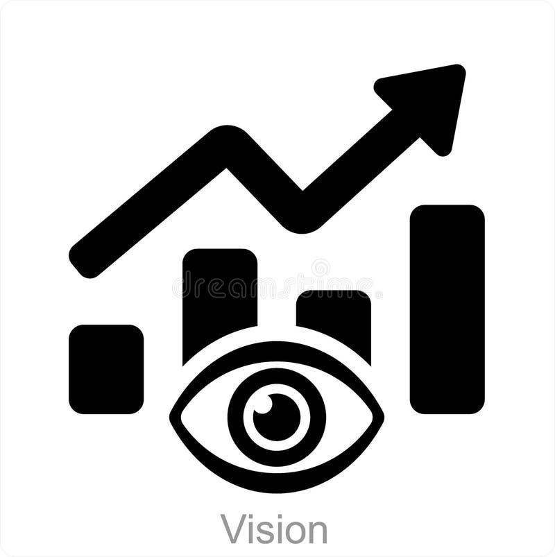 Vision and View Icon Concept Stock Illustration - Illustration of view ...