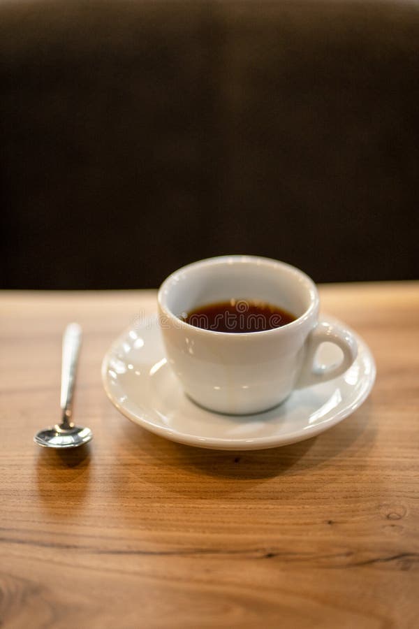 Black Filter Coffee on the Table in Cafe Glass Cup Hario Pour Over Cup ...