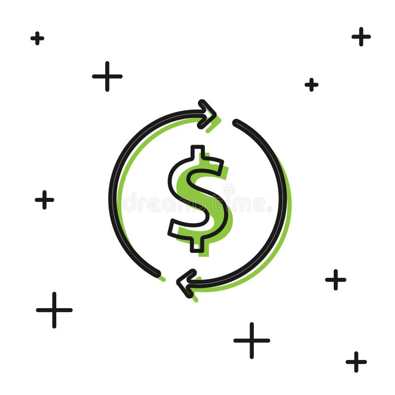 Black Financial Growth Increase Icon Isolated Seamless Pattern on White ...