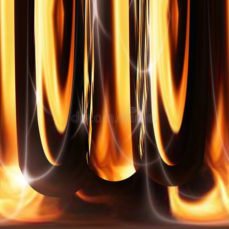 Black Fire Background Abstract Shapes and Blurs Stock Photo - Image of ...