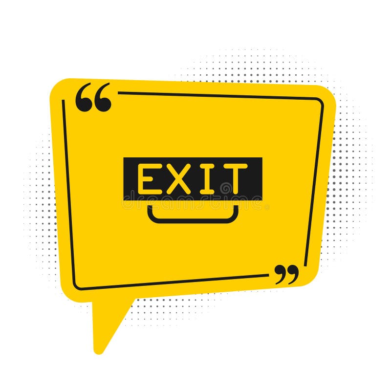 Emergency Exit Yellow Stock Illustrations – 475 Emergency Exit Yellow ...