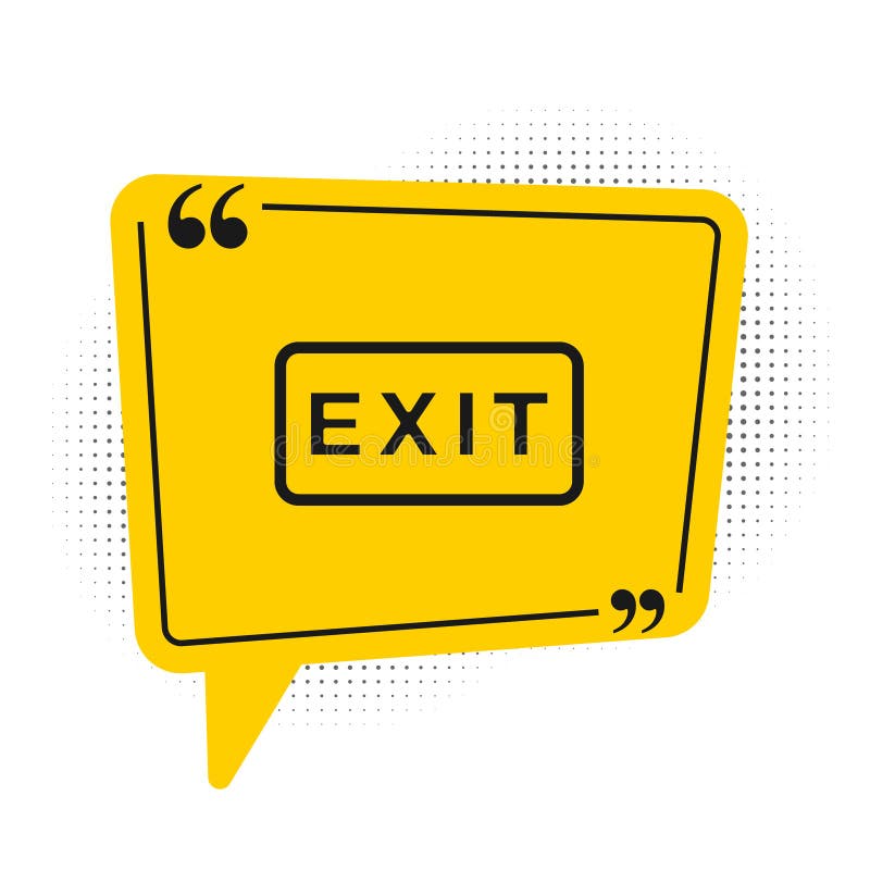 Emergency Exit Yellow Stock Illustrations – 475 Emergency Exit Yellow ...