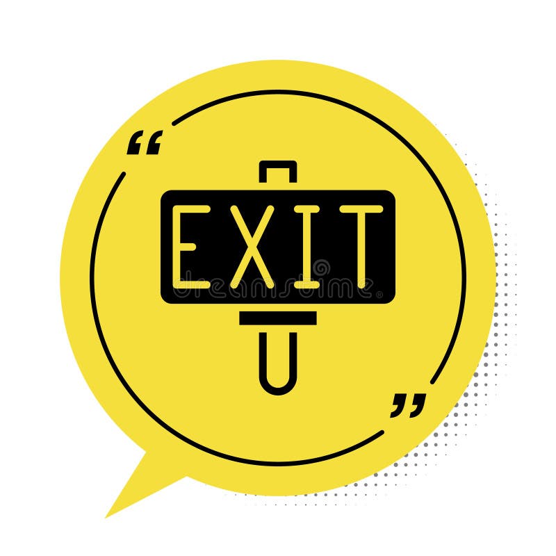 Emergency Exit Yellow Stock Illustrations – 651 Emergency Exit Yellow ...