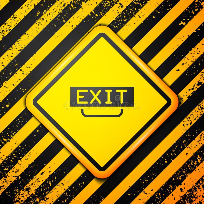 Emergency Exit Yellow Stock Illustrations – 475 Emergency Exit Yellow ...