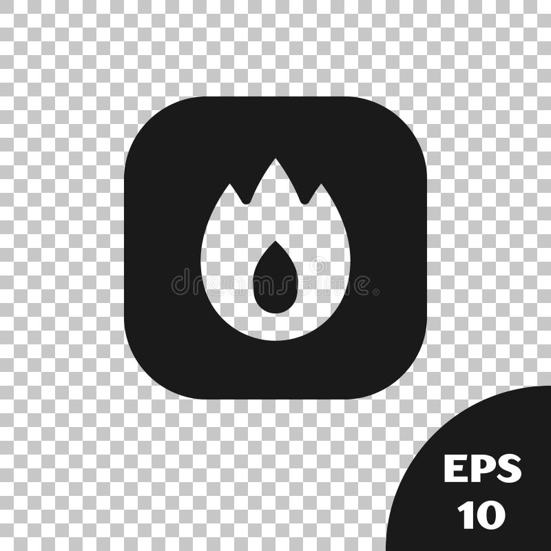 Black Fire Flame Icon Isolated on Transparent Background. Vector Stock ... Black Fire Flame Icon Isolated on Transparent Background. Vector Stock ...