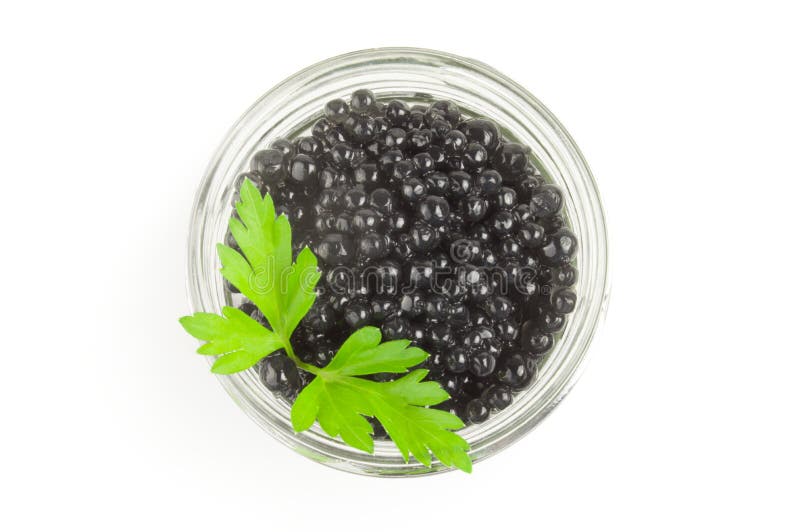 Black Fish Eggs Isolated White Background Cutout Stock Photos - Free ...