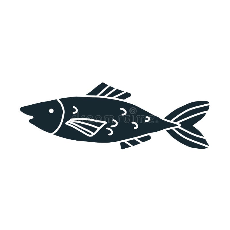 Red Fish Simple Illustration on White Background Stock Vector ...