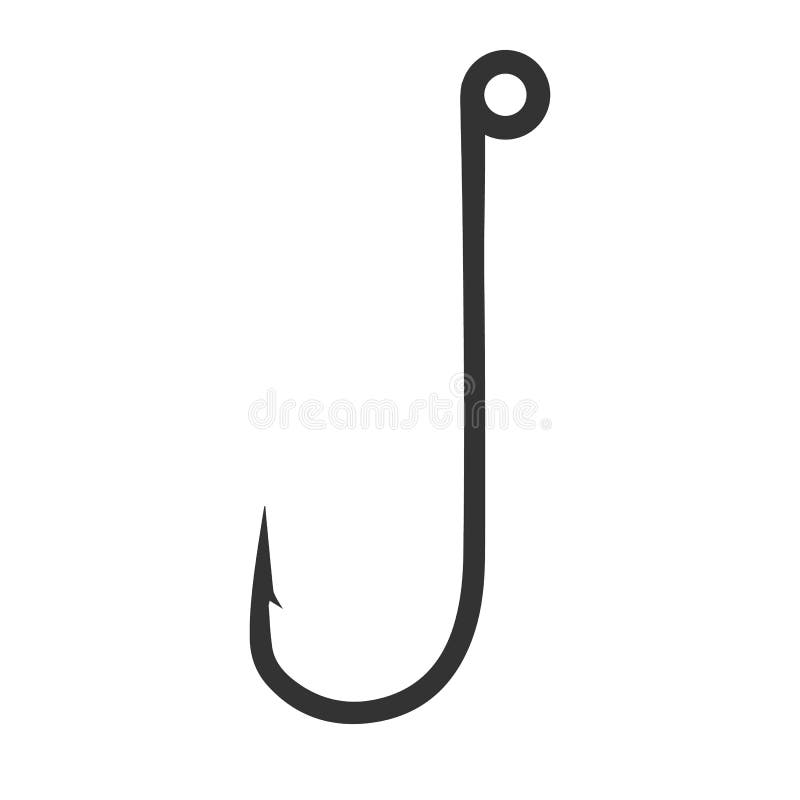 Black Fishing Hook Stock Illustrations – 10,714 Black Fishing Hook ...